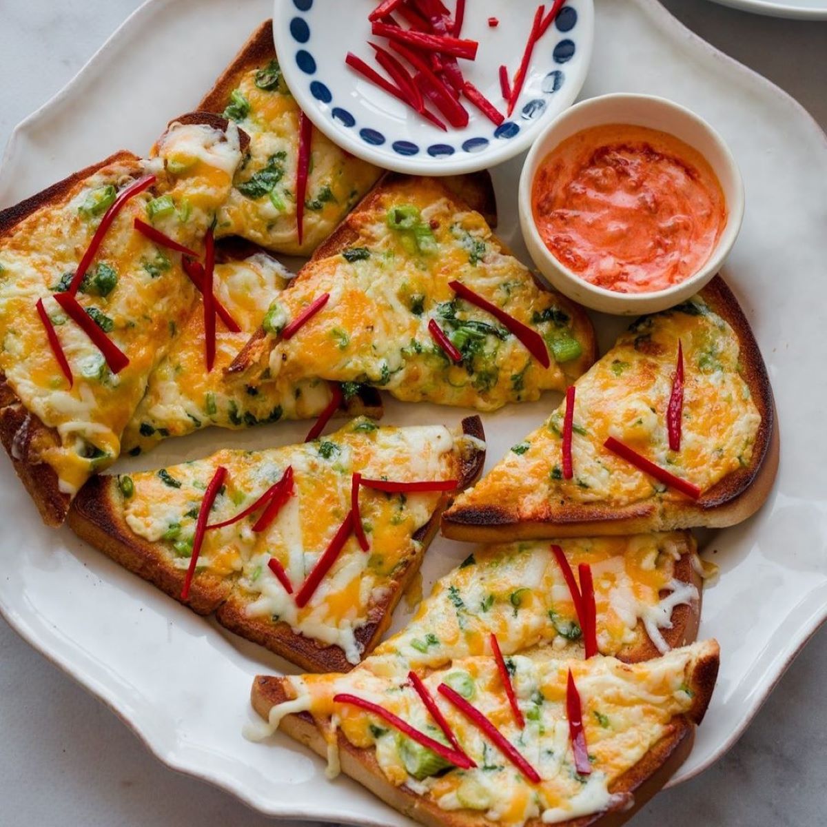 Chilli Cheese Toast - The Spice Spoon