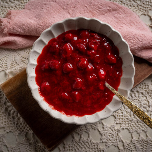 Easy Homemade Cherry Sauce - The Spice Spoon