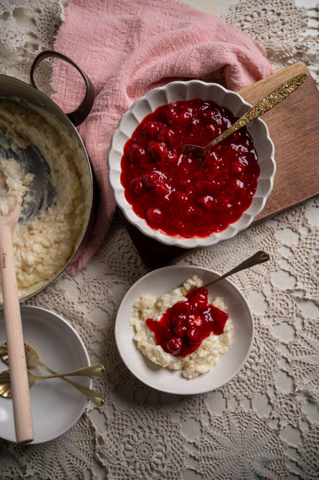 Risalamande (Danish Rice Pudding) with Cardamom and Cherry Sauce - The ...