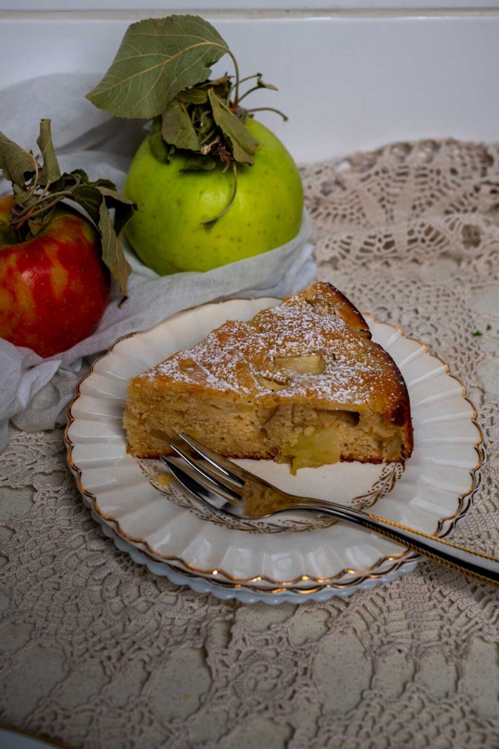 Simple Italian Apple Cake with Olive Oil - Torta di Mele - The Spice Spoon